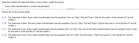 Solved 1 4 5 If T Is Defined By Tx Ax Find A Vector X