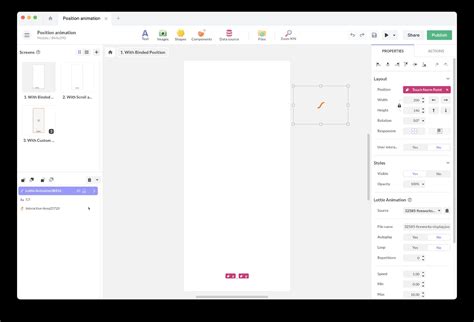 Layout Properties Binding PandaSuite Docs