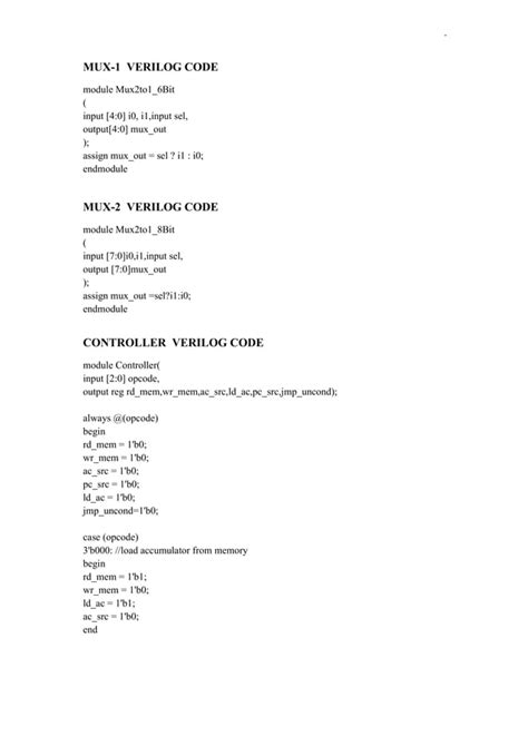 8 bit single cycle processor pdf