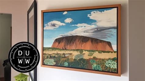 How To Make A Floating Frame For A Canvas Painting Or Print YouTube