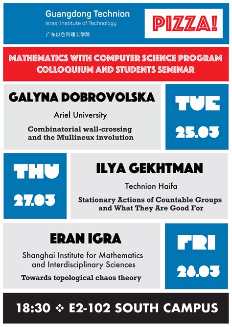 Towards Topological Chaos Theory University Events