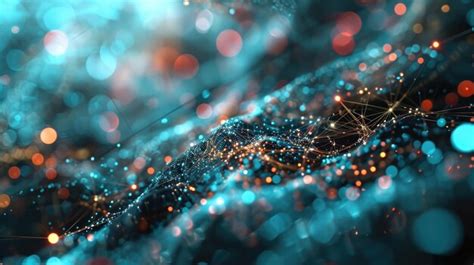 Premium Photo Computer Screen Displaying Lines And Dots