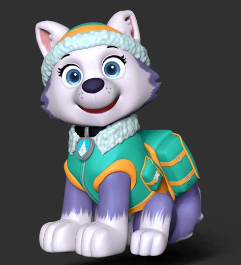 Everest Paw Patrol 3d Model By Bon Bon Art