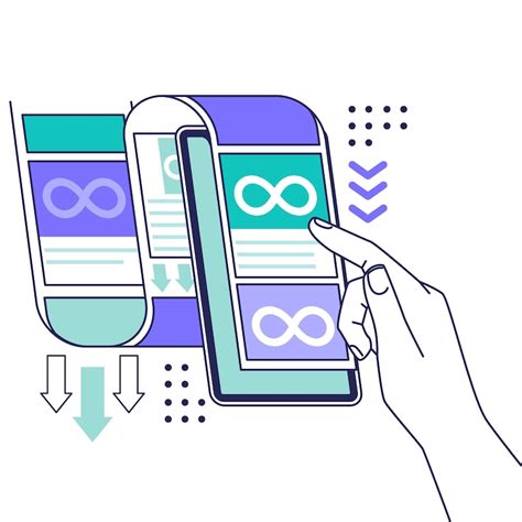 Free Vector Hand Drawn Endless Scrolling Illustration