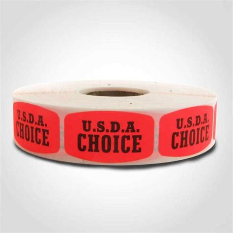 Usda Choice Label Butcher Sticker 1000 Roll