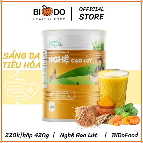 Bột Đậu Hạt And Rau Củ NghỆ GẠo LỨt 420g Bí Đỏ Food Hỗ Trợ Hấp Thu