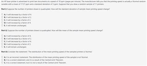 Solved An Hp Laser Printer Is Advertised To Print Text Chegg Com