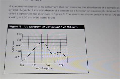 Solved A Spectrophotometer Is An Instrument That Can Measure The 1 Answer Transtutors