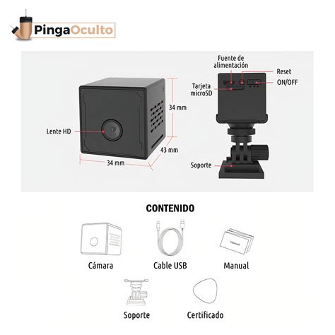 Instrucciones Mini Cámara Espía Wifi K PingaOculto