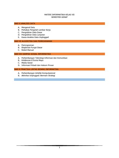 Materi Informatika Teknik Analisis Data Pdf