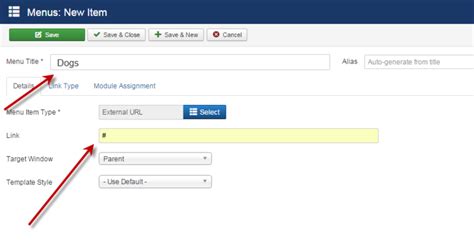 J3xcreating A Submenu Joomla Documentation