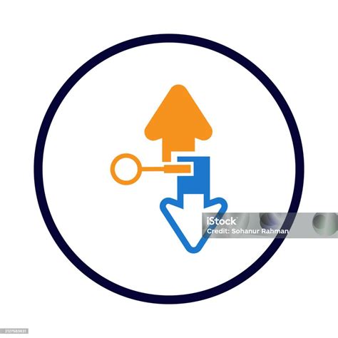 Filter Sorting Arrow Funnel Filter And Sorting Icon Stock Illustration