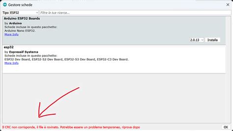 Crc Mismatch While Trying To Install Arduino Esp32 Boards Ide 1x Arduino Forum