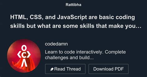 Html Css And Javascript Are Basic Coding Skills But What Are Some