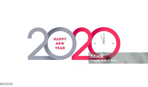 2020 년 새해 로고 새해 기호입니다 인사말 카드 초대장 캘린더 등에 사용할 수 있습니다 로고에 대한 스톡 벡터 아트 및 기타 이미지 Istock