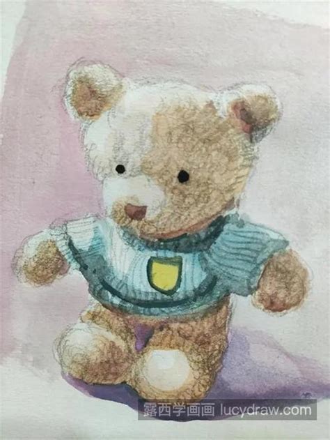 水彩画荷花教程水彩荷花画法步骤 露西学画画