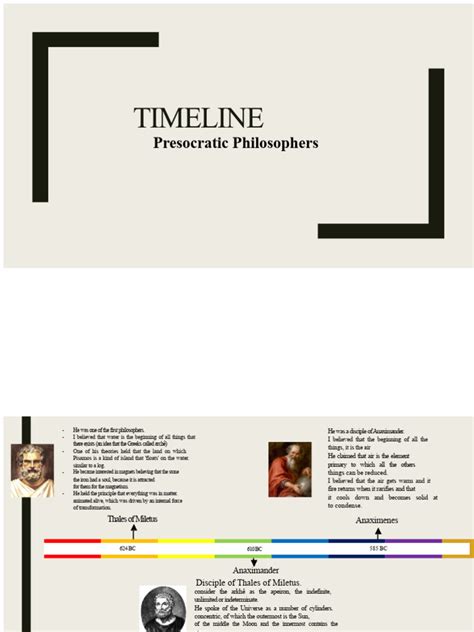 Timeline Of Presocratic Philosophers Pdf Ancient Greek Philosophy