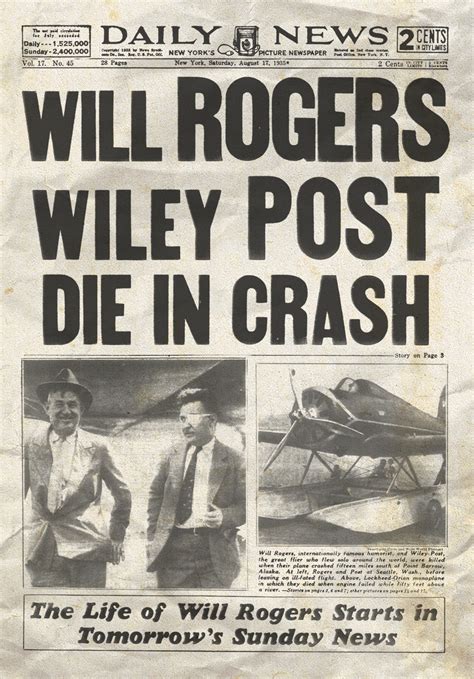 The Day The Worlds Best Aviator Killed Will Rogers And Himself