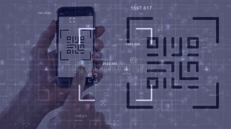 Animation Of Qr Code And Qr Code Scanning On Smartphone Stock Footage