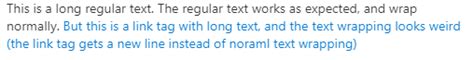Link Tag Text Wrapping Is Not Fluent · Issue 11157 · Microsoftfluentui · Github