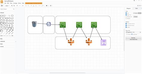Export To PDF Error Truncates Diagram Issue 832 Jgraph Drawio