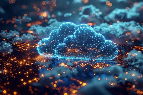 Cloud Storage On The Digital Technology Using Ai Cloud Security And Data Upload Premium Ai