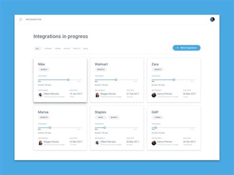 Integration Dashboard