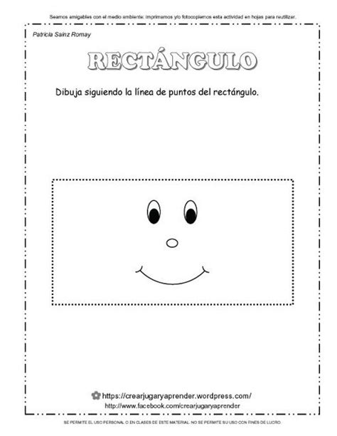 Trabajando En Educación Infantil 10 Fichas Para Identificar El Rectángulo Actividades De