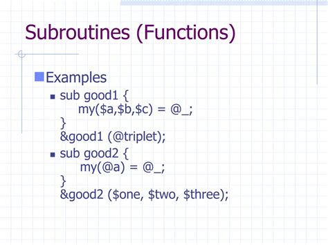 Introduction To Perl Ppt
