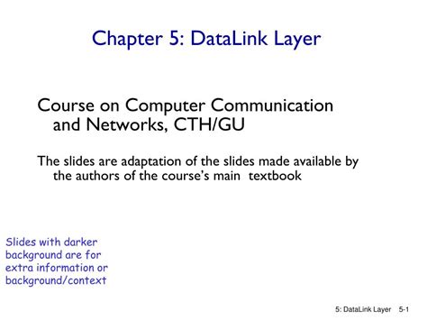 Ppt Chapter 5 Datalink Layer Powerpoint Presentation Free Download Id1968994