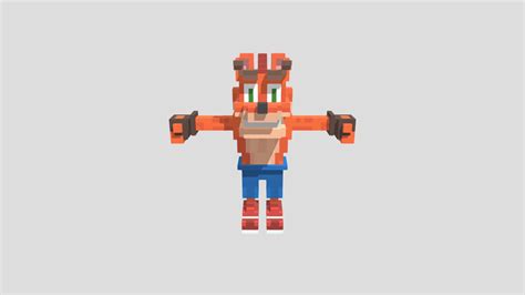 Crash Bandicoot Voxel Buy Royalty Free 3d Model By Arcanaip 3996eef