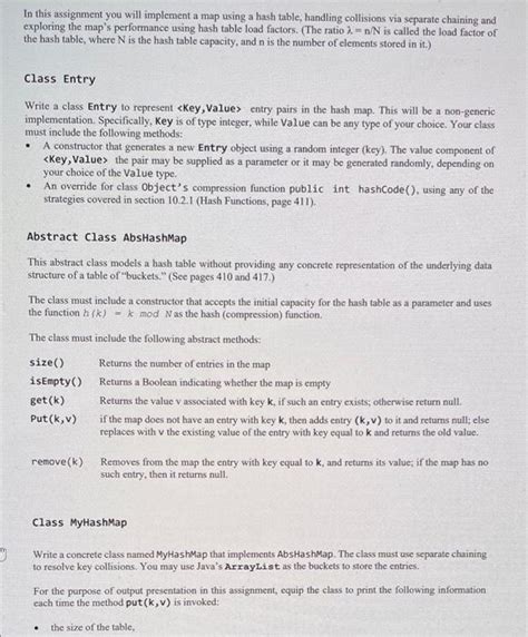 Solved In This Assignment You Will Implement A Map Using A