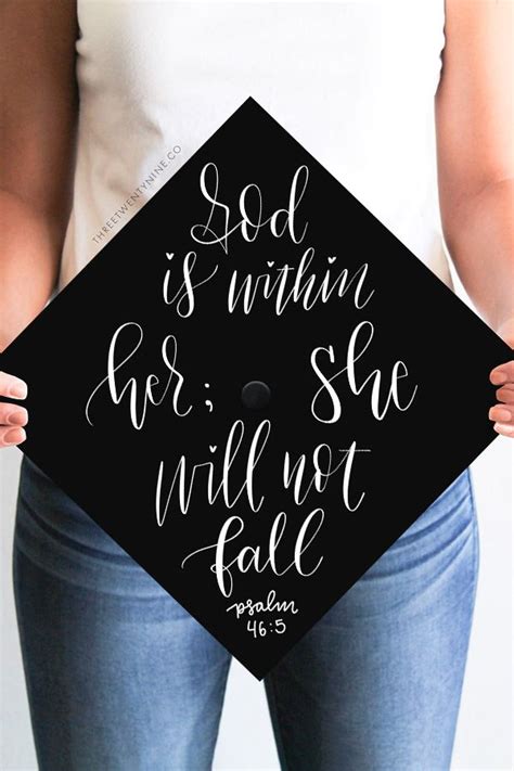Bible Verse Grad Cap Decoration Custom Graduation Cap Topper God Is