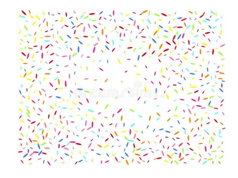 Multicolor Hexagonal Shape Confetti Lines Stock Vector Illustration