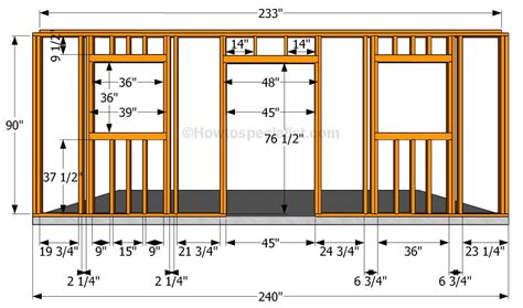 Shed Plans With Windows And Doors Building The Side Walls