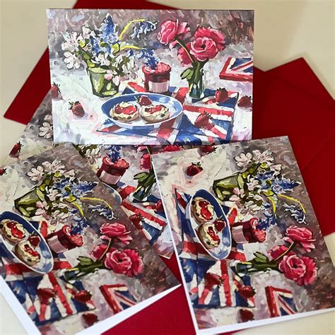 Coronation Scones Note Cards — Emma Perring Paintings