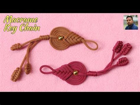 Macrame Keychain Tutorial For BEGINNERS DIY Macrame Keychain Handmade Macrame Diy