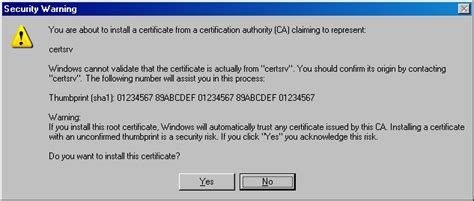 Geeky Bob Iis 6 Setting Up Ssl Appendix B Obtaining A Root