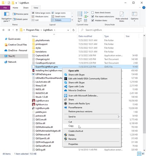Coreldraw Macro Setup For Lightburn