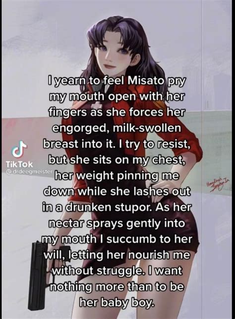 Lyearn To Feel Misato Pry My Mouth Open With Her Fingers As She Forces Her Engorged Milk