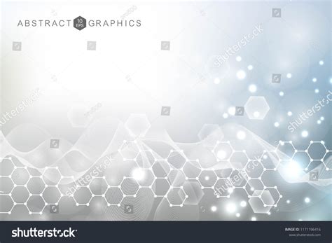 Science Network Pattern Connecting Lines Dots Stock Vector Royalty Free 1171196416 Shutterstock