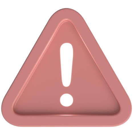 Premium Photo Warning Sign Exclamation Mark 3d Illustration