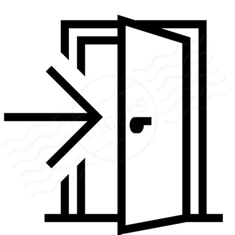 IconExperience I Collection Door Exit Icon