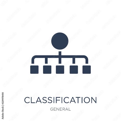 Classification Icon Trendy Flat Vector Classification Icon On White Background From General