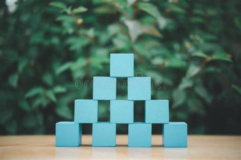 Stack Of Colorful Wood Cube Building Blocks Stock Photo Image Of Construct Play