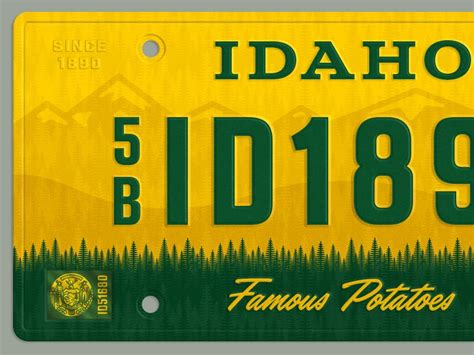 State Plate Idaho Idaho License Plate Designs Idaho License Plate