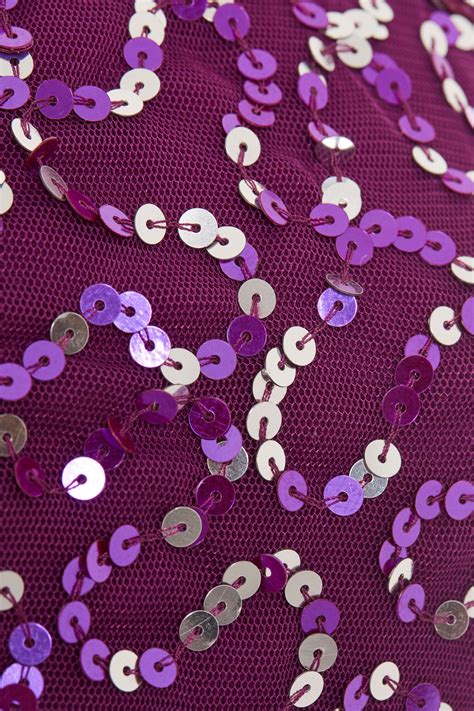 Luxe Purple Sequin Embellished Dress Yours Clothing