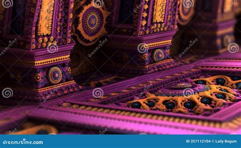 Fractal Architecture In An Otherworldly Cityscape Royalty Free Stock