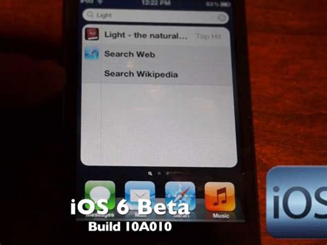 Des vidéos diOS 6 Bêta vraiment