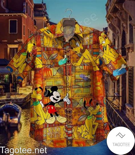 Mickey Mouse And Goofy Multicolor Hawaiian Shirt Tagotee